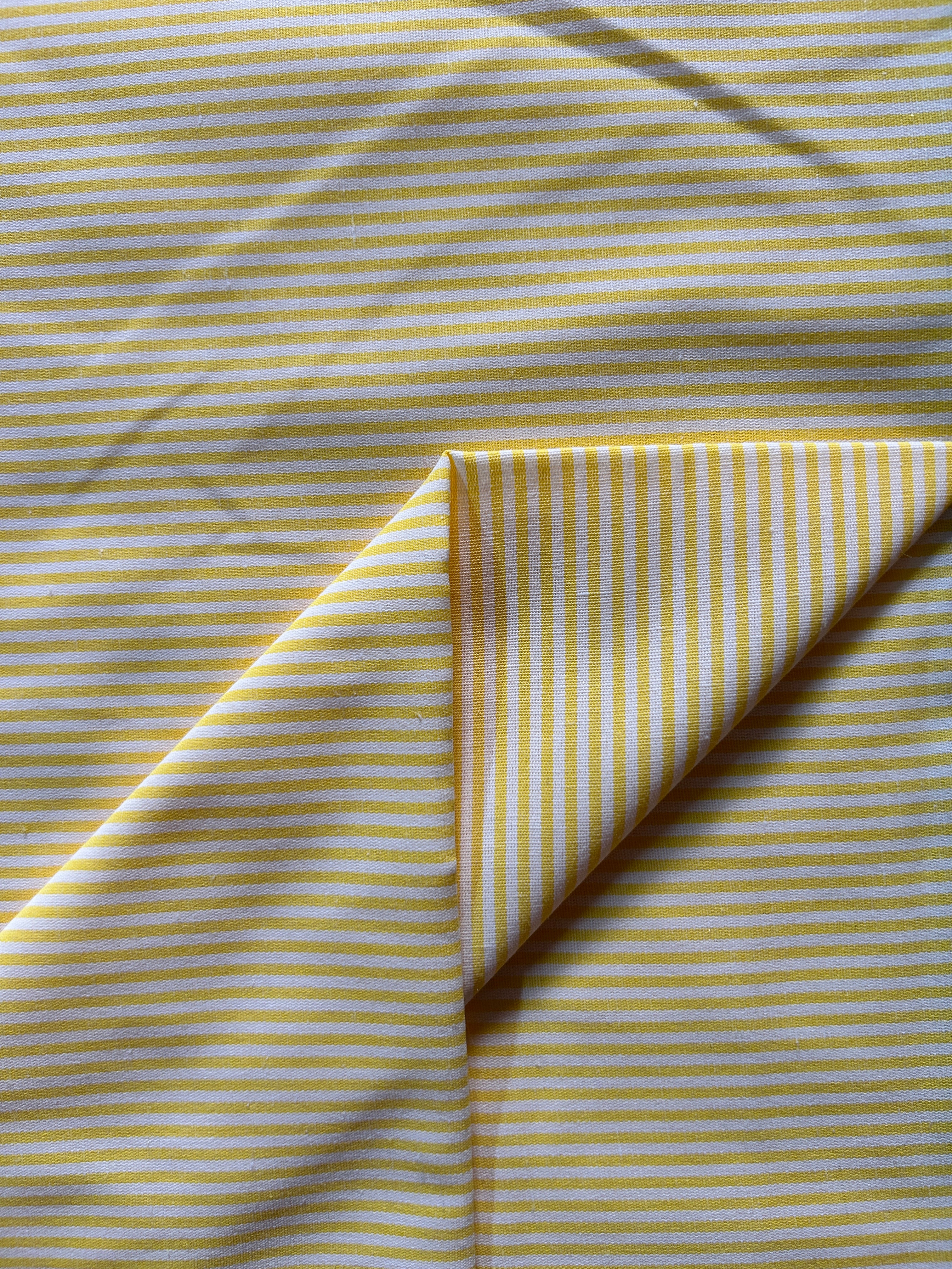 Yellow PC Plain Stripe Fabric FBS026110 | Lightweight Shirt & Dress ...